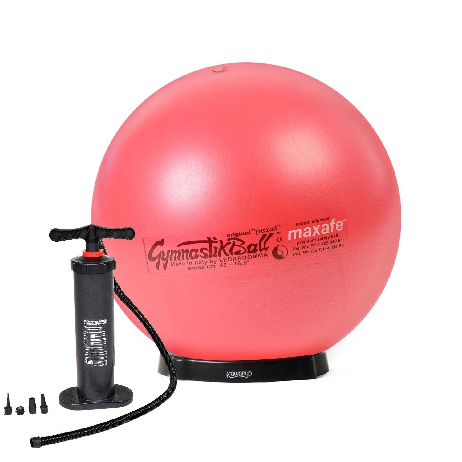 Original Pezziball MAXAFE with pump and ball bowl | red | 65 cm ...